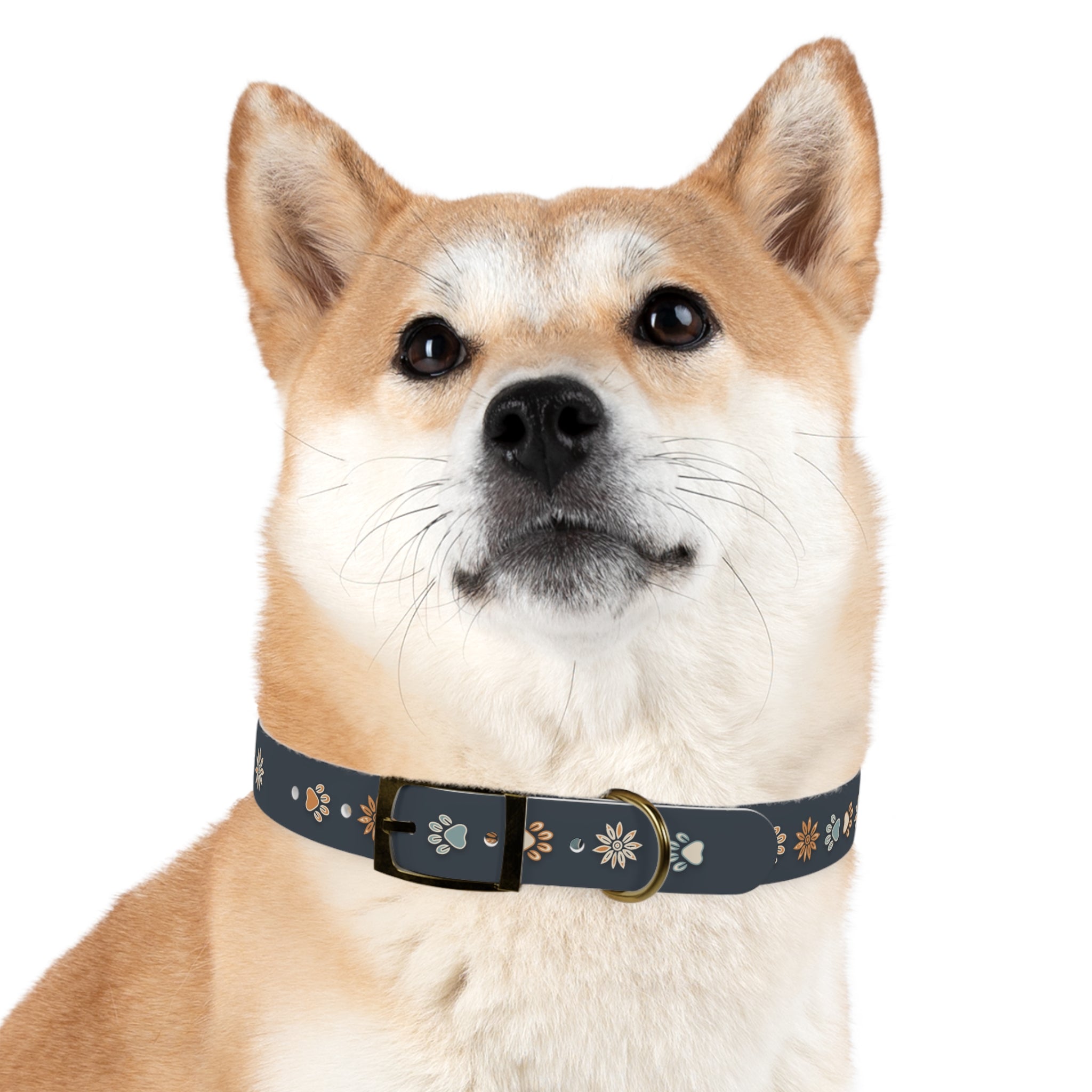 Designer Dog Collar – Wildbloom Walk, Blue | Nature & Nuzzle